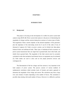 Toolbox for power system fault analysis using MATLAB - UMPSA-IR